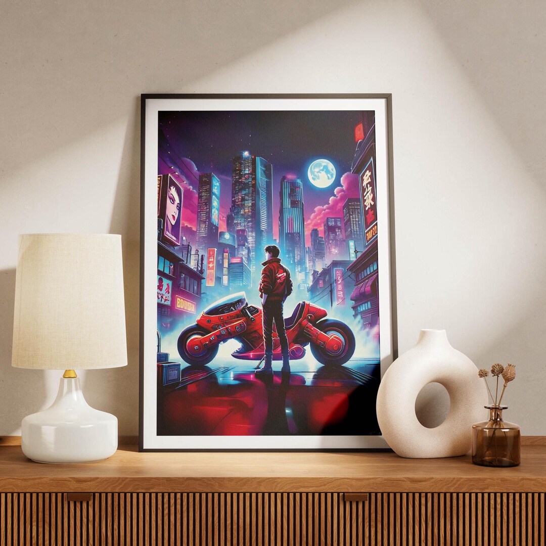Akira Poster | Akira Wall Art Print | Akira 1988 Film Print | Classic ...