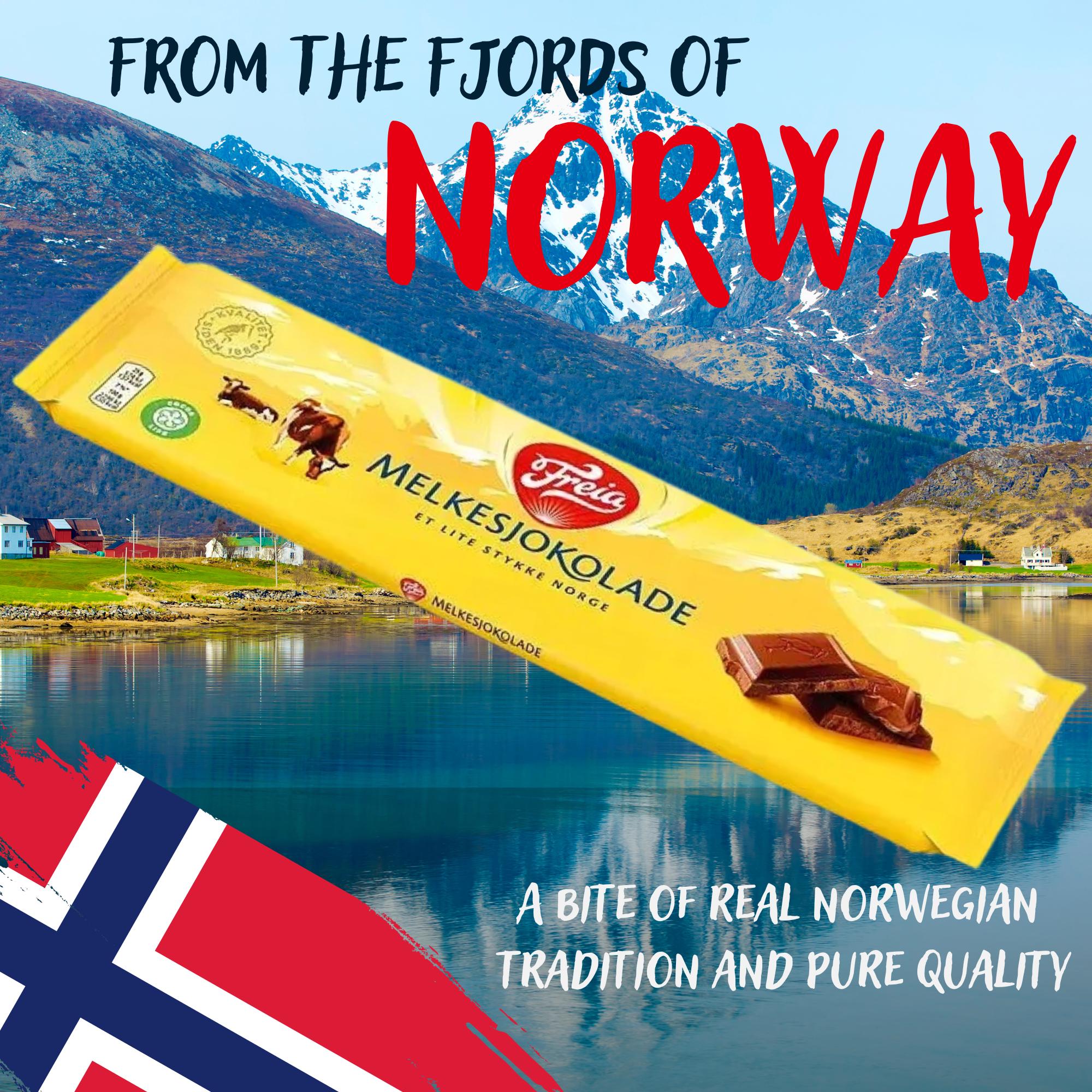 Norwegian Freia Milk Chocolate - 200g Classic Chocolate Bar - Etsy