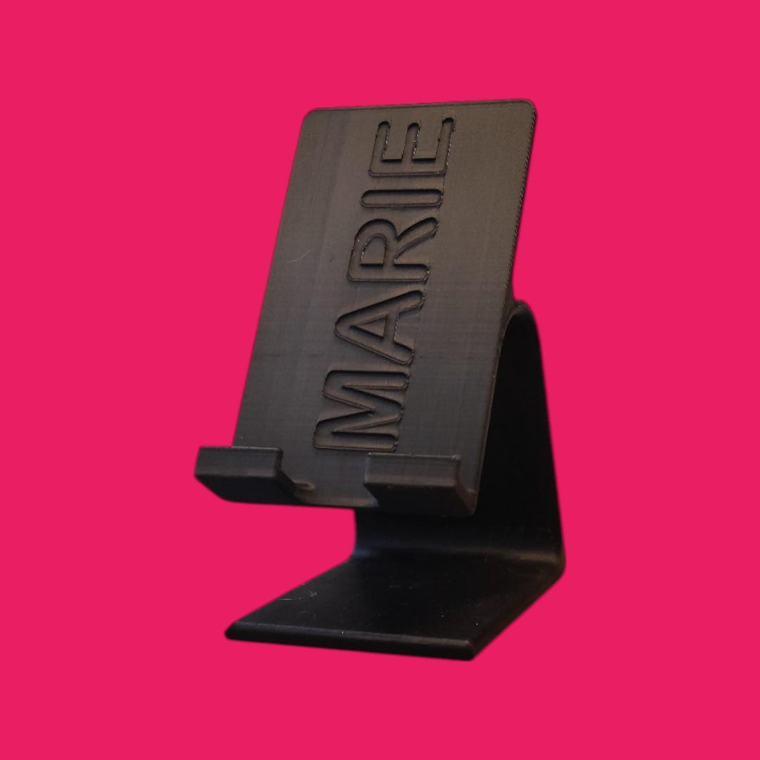 Modern Minimalist Phone Stand – Desk Accessory – Sleek Smartphone ...