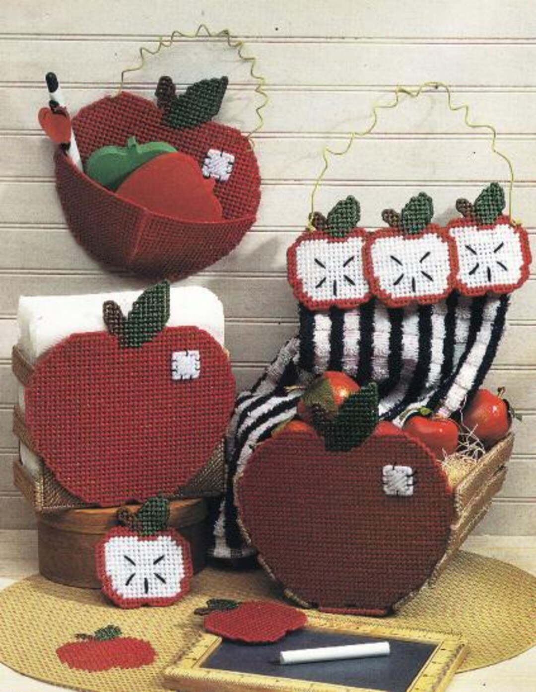 PDF Plastic Canvas Pattern - Country Apples - Etsy
