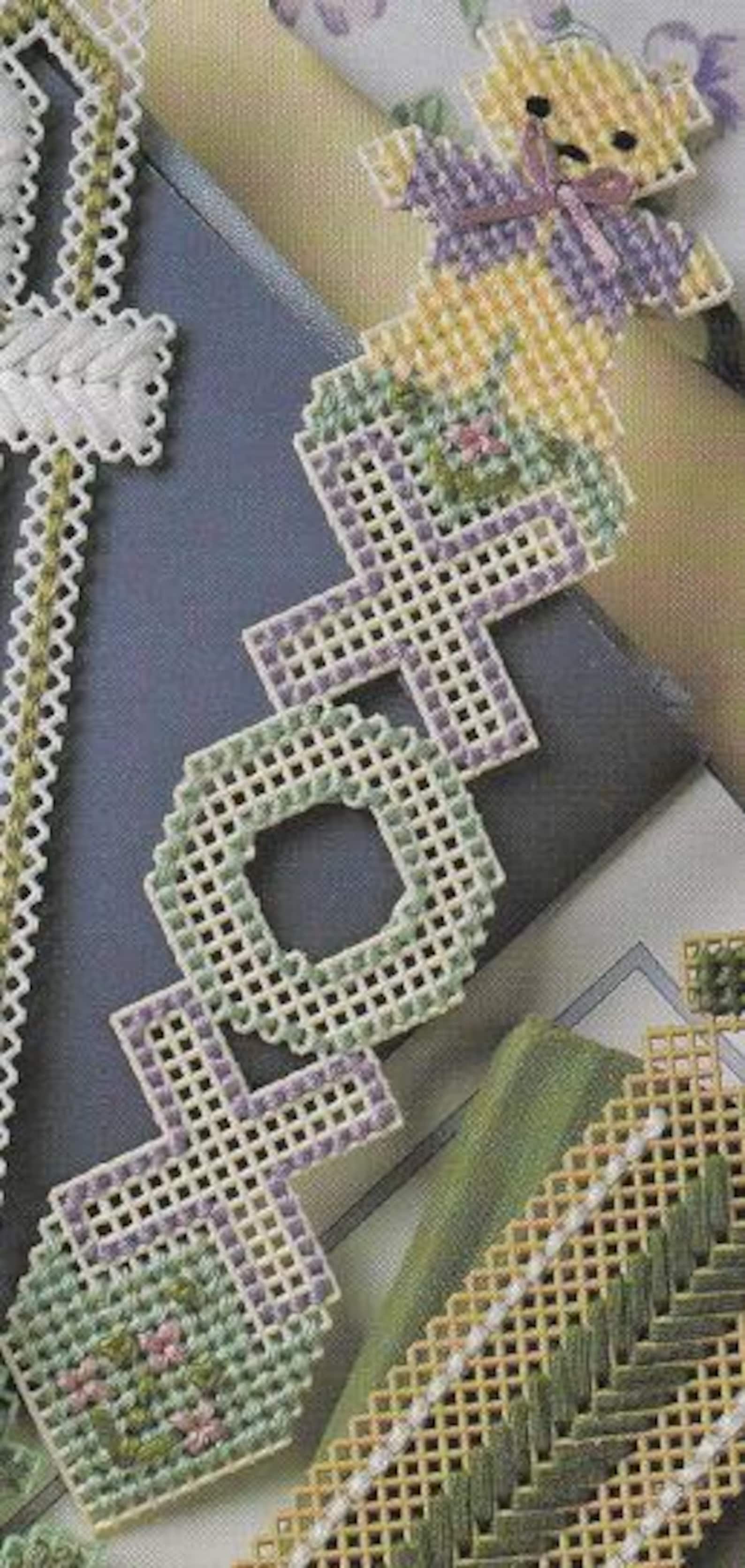 Vintage PDF Plastic Canvas Pattern - Bookmarks - Etsy