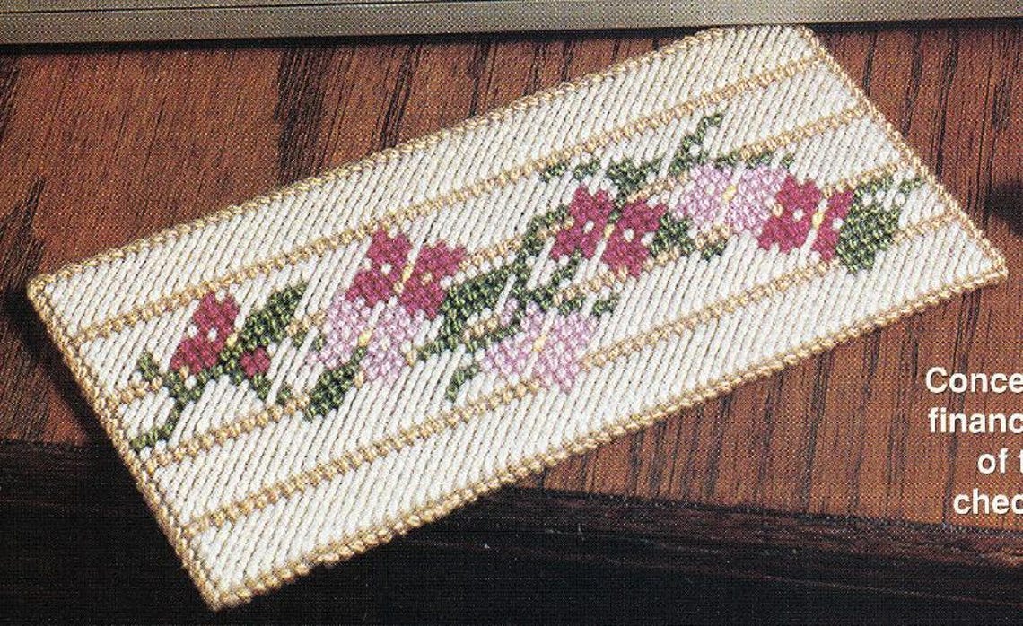 Vintage PDF Plastic Canvas Pattern - Stylish Checkbook Covers - Now ...
