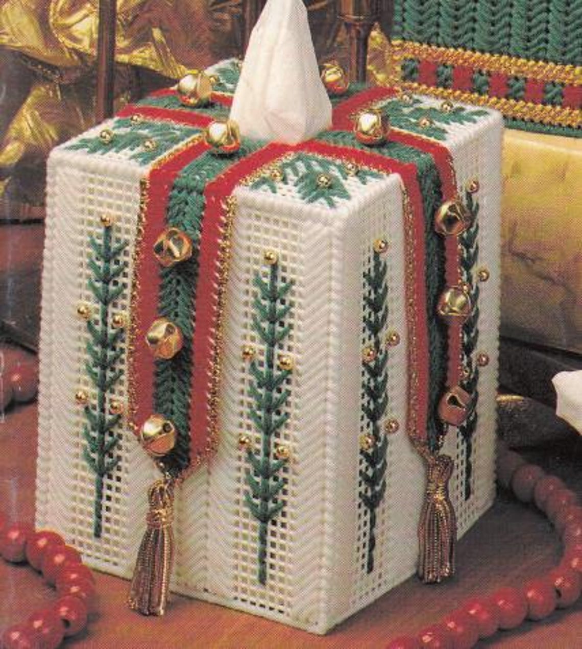 Vintage PDF Plastic Canvas Pattern - Bell Pull TBC - Etsy