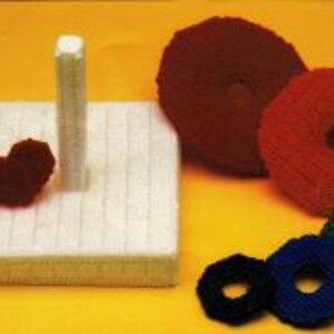 Vintage PDF Plastic Canvas Pattern - Toddler Toys - Etsy