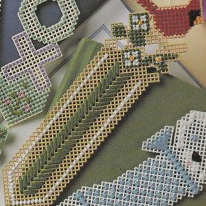 Vintage PDF Plastic Canvas Pattern - Bookmarks - Etsy