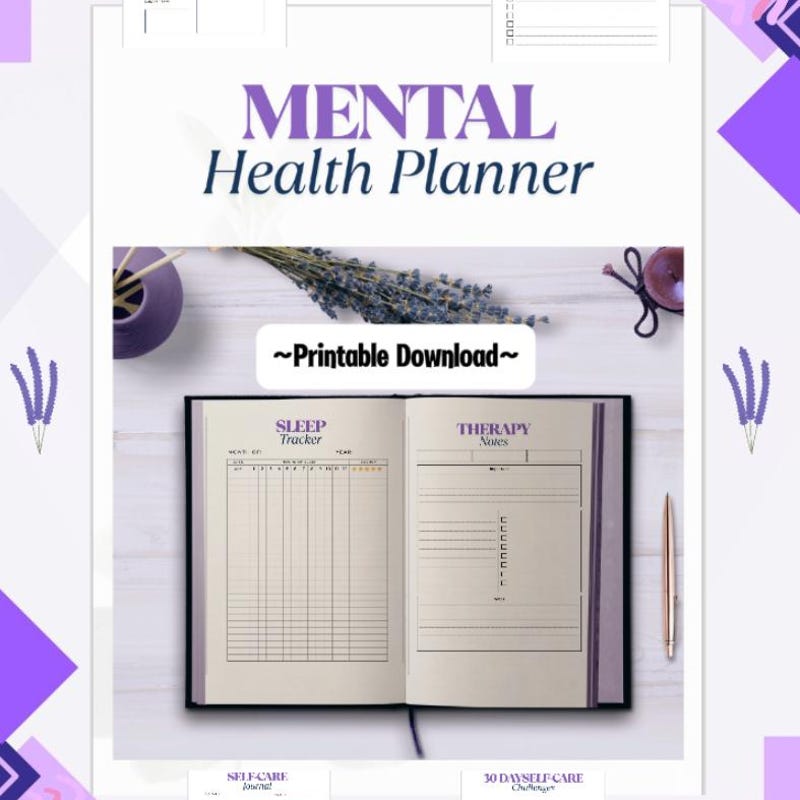Mental Health Planner - Etsy