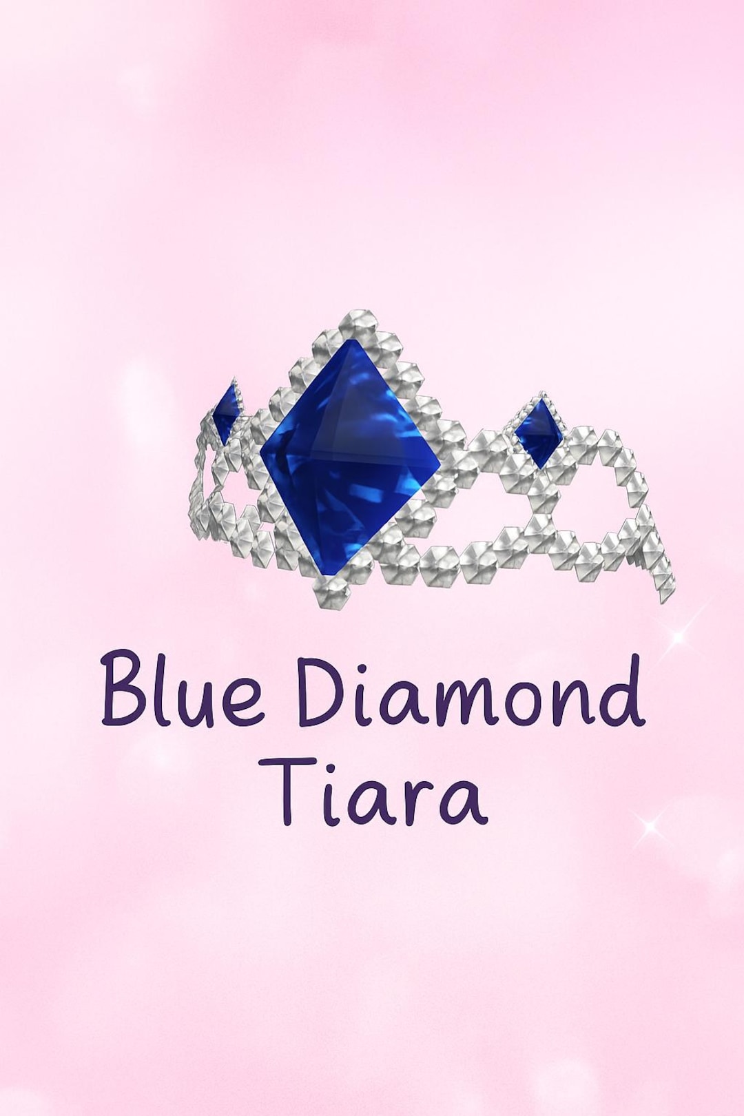 Blue Diamond Tiara | Roblox Toy Code | Toy Code - Etsy