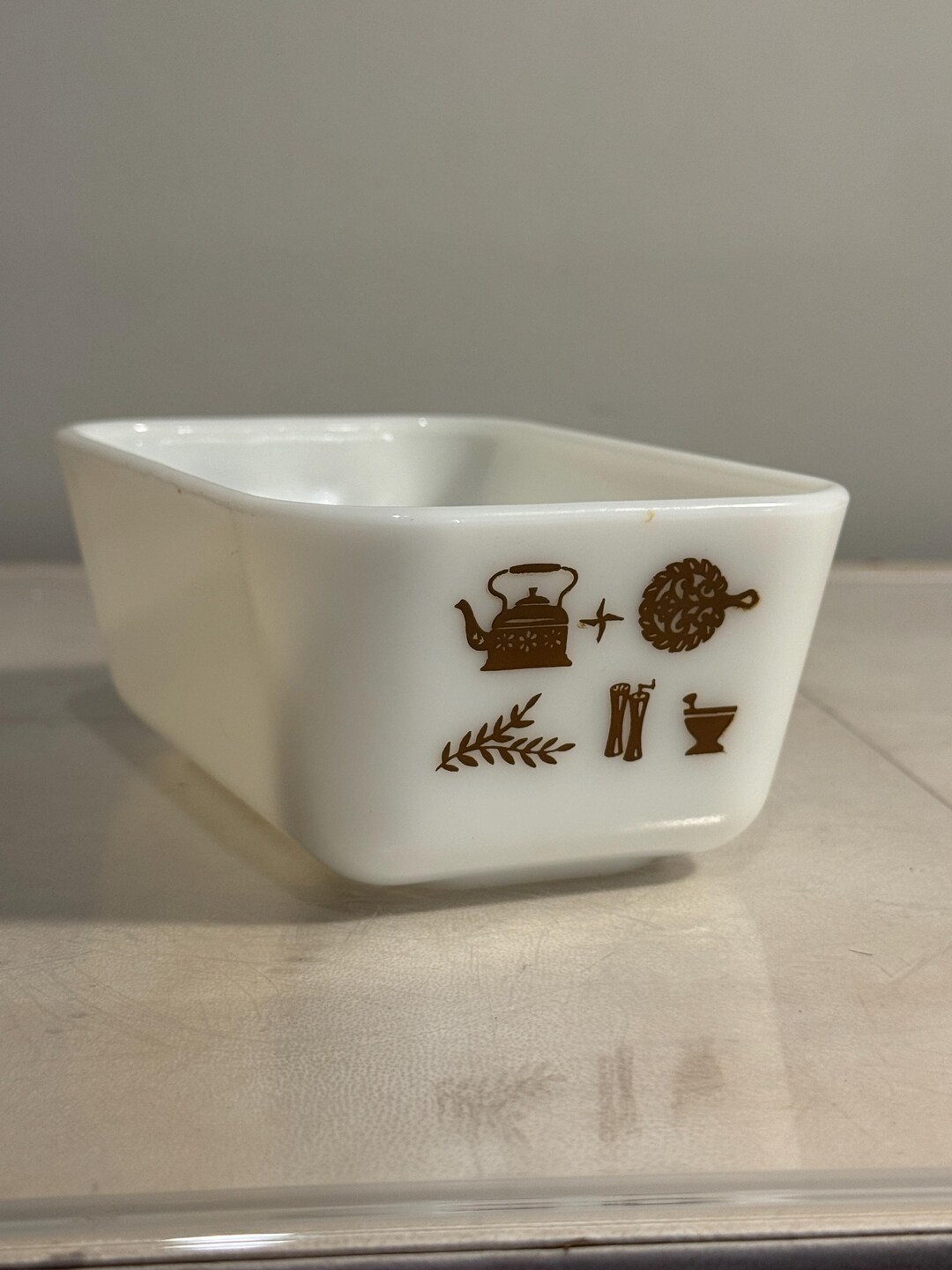 Pyrex Early American Refrigerator Dish | Model 502 1.5 Pint Rectangular ...
