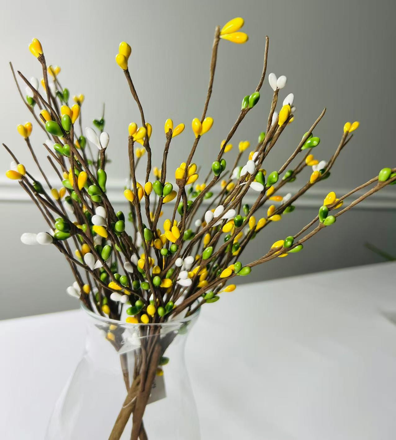 14" Spring Pip Berry Spray: Rustic Farmhouse Floral Stem - Etsy