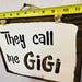 Hand Painted Gigi Sign: Rustic Farmhouse Wood Wall Decor - Etsy