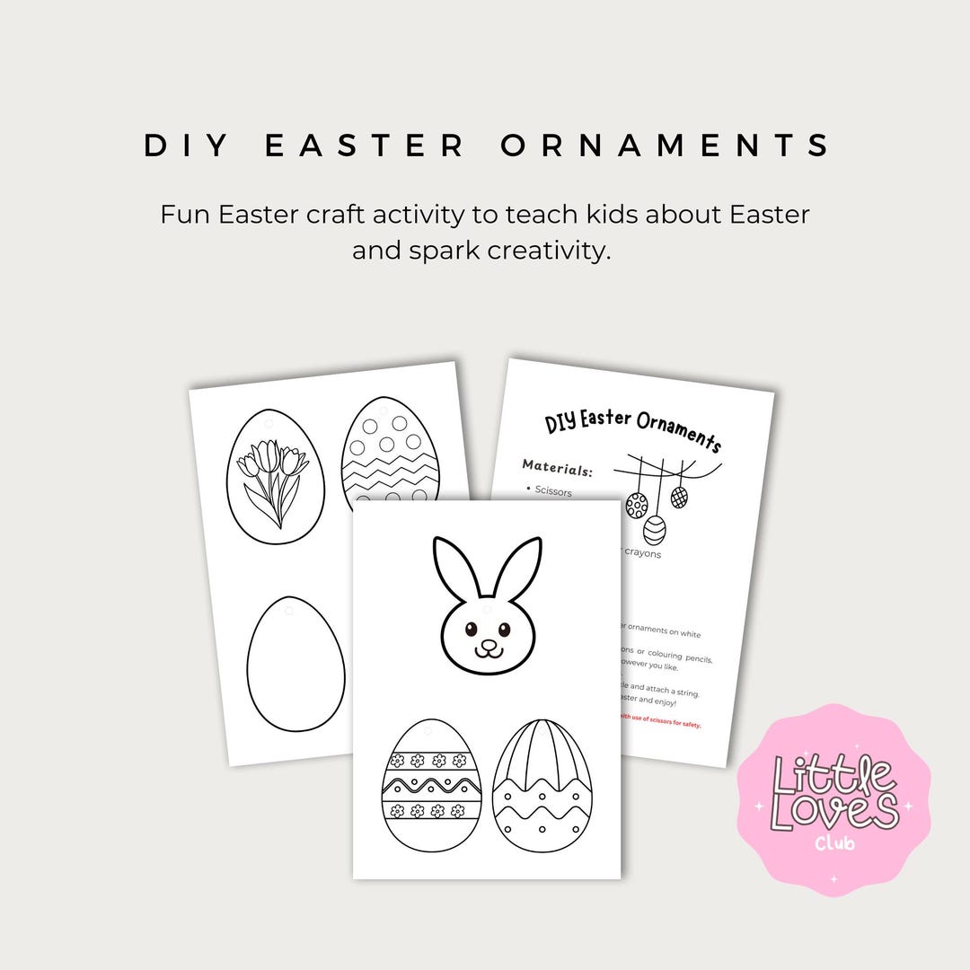 DIY Easter Ornaments, Make Your Own Easter Ornaments, Easter Crafts for ...