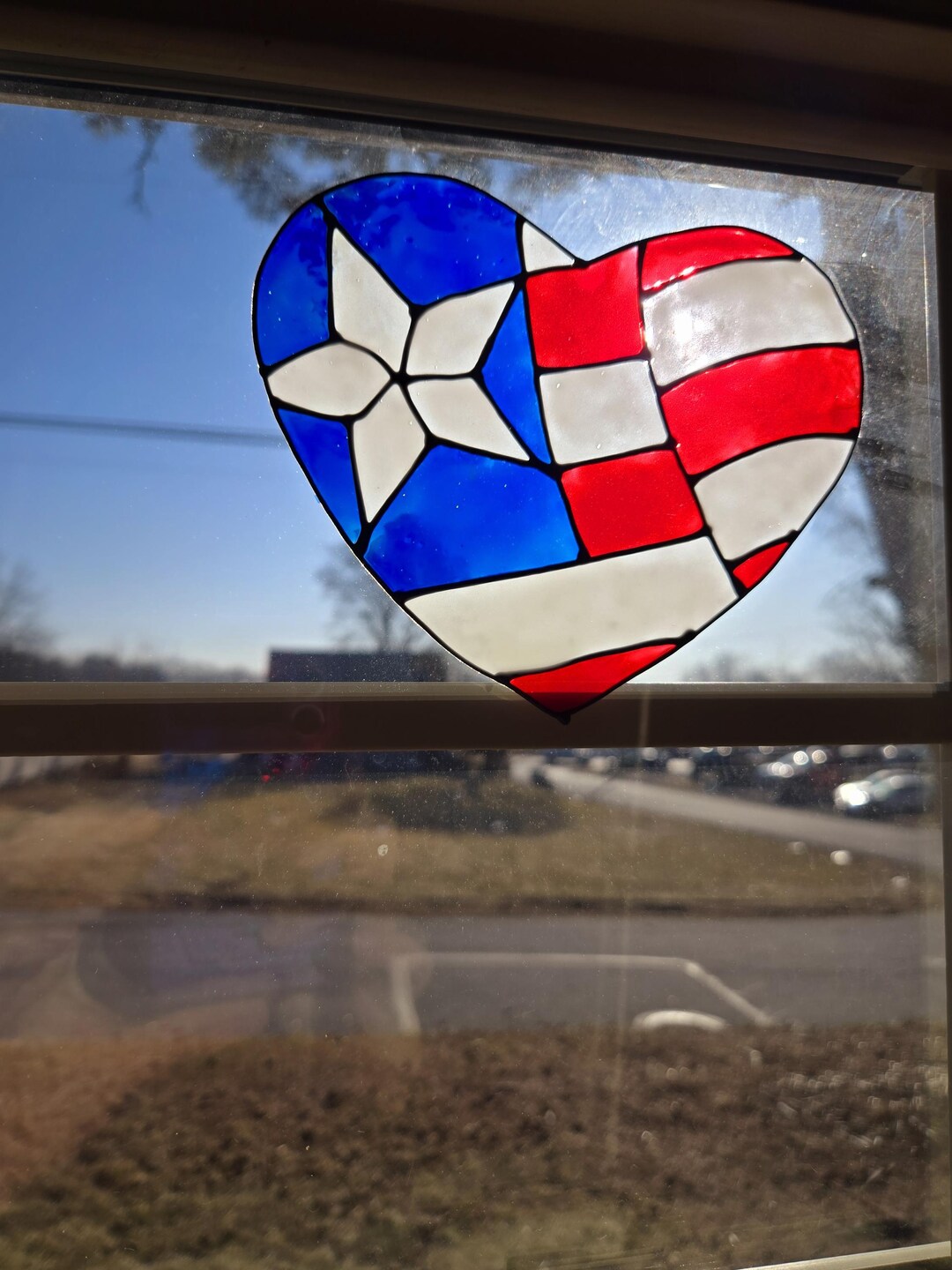 Patriotic Heart Window Clings - Etsy