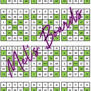 Specials Bingo Cards - 8 Games, 12 Cards per Game - Etsy