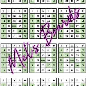 Specials Bingo Cards - 8 Games, 12 Cards per Game - Etsy