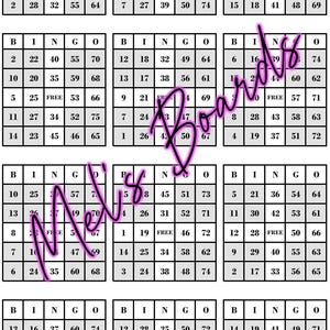 Specials Bingo Cards - 8 Games, 12 Cards per Game - Etsy