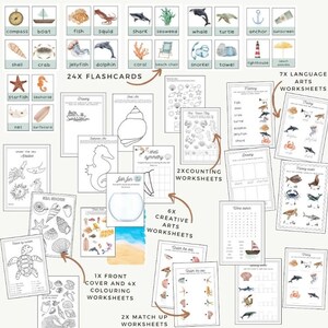 50 Page Ocean Themed Early Learning Pack | PLR Commercial Use Rights - Etsy
