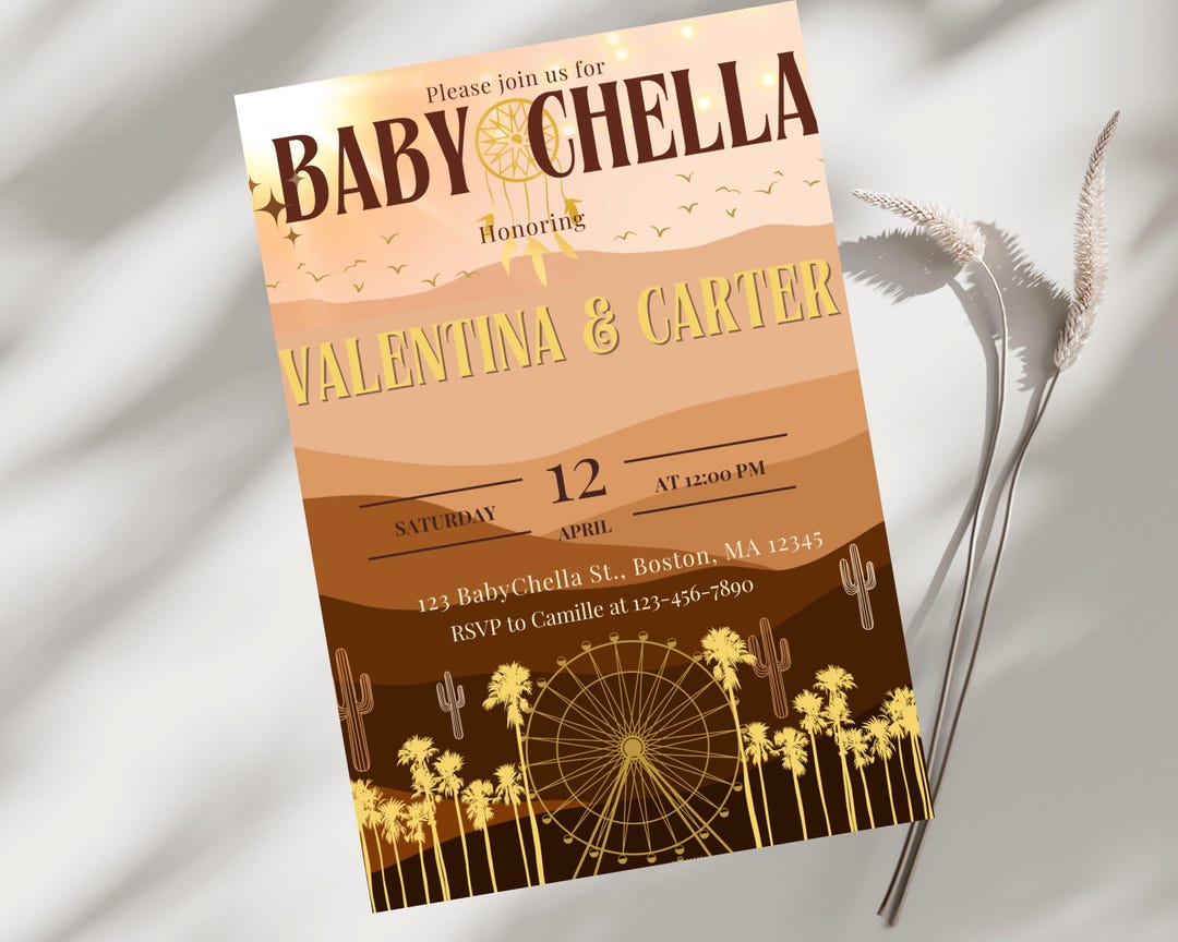 Babychella Coachella Inspired Theme - Baby Shower Baby Sprinkle ...