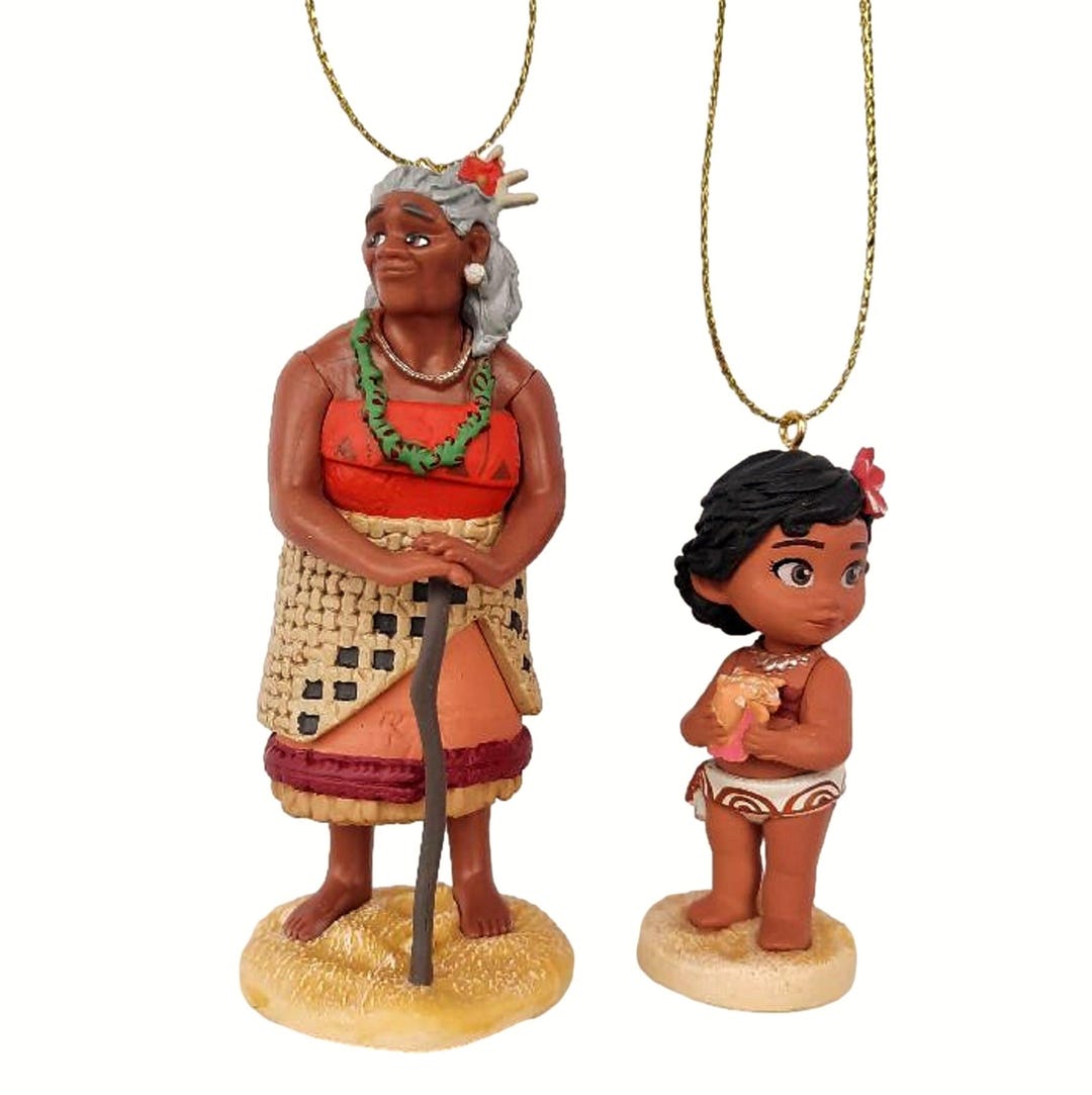 Gramma Tala and Toddler Moana Ornament Figure Figurine Grandmother ...