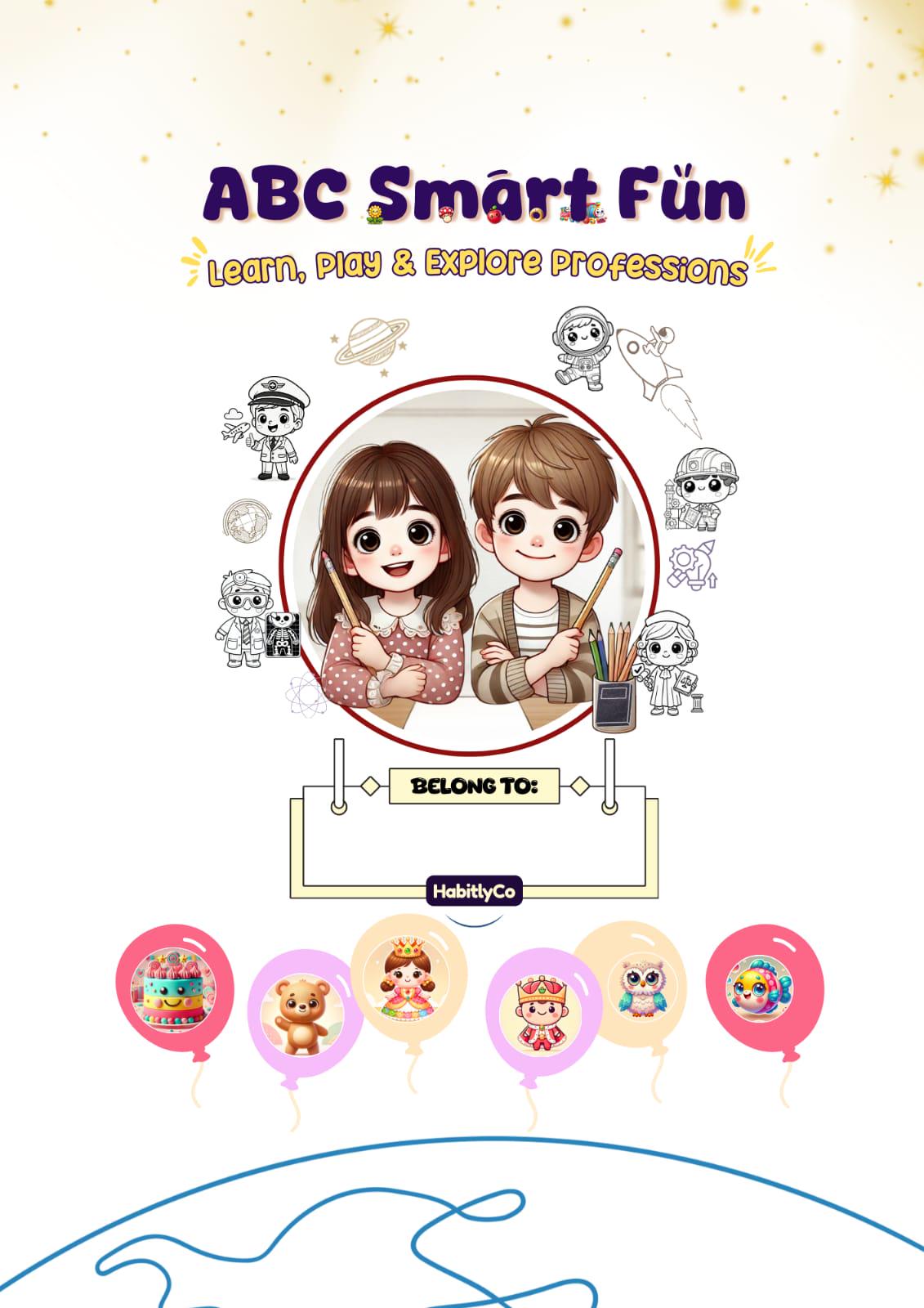 ABC Smart Fun | Printable Alphabet Profession Coloring Pages | Learn ...