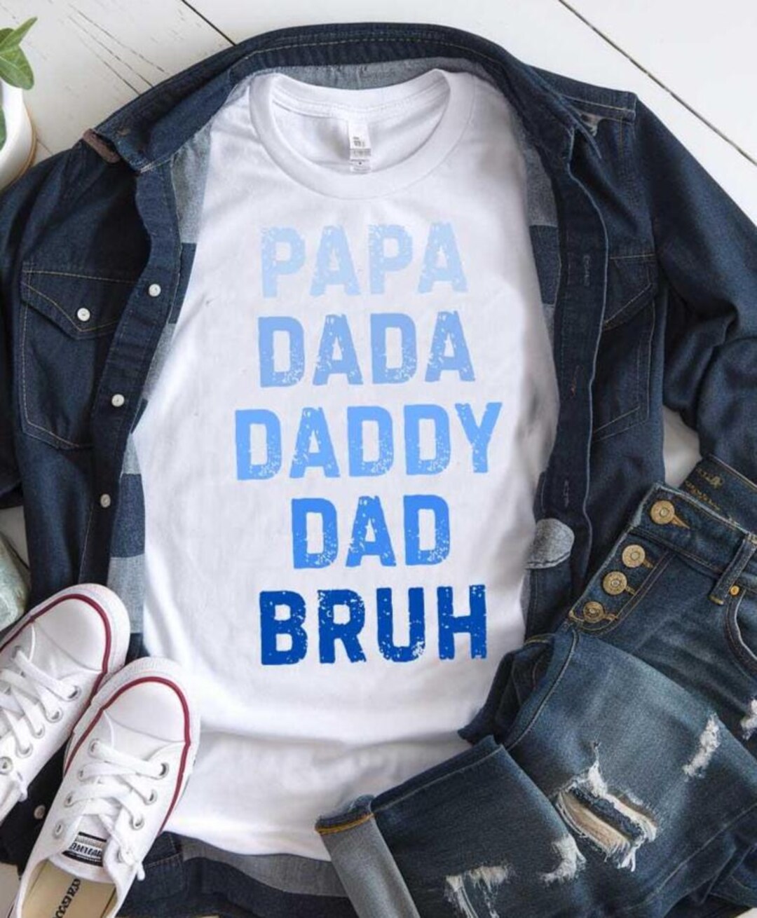 Papa Dada Daddy Dad SVG PNG Boy Gender Reveal Shirt Graphics - Etsy
