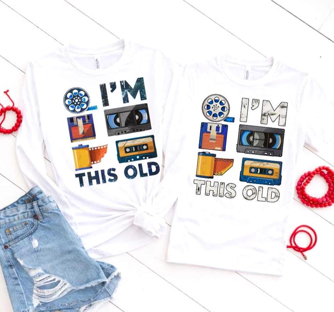 1970s Birthday SVG PNG 2 Versions Bundle Im This Old Video Tapes ...