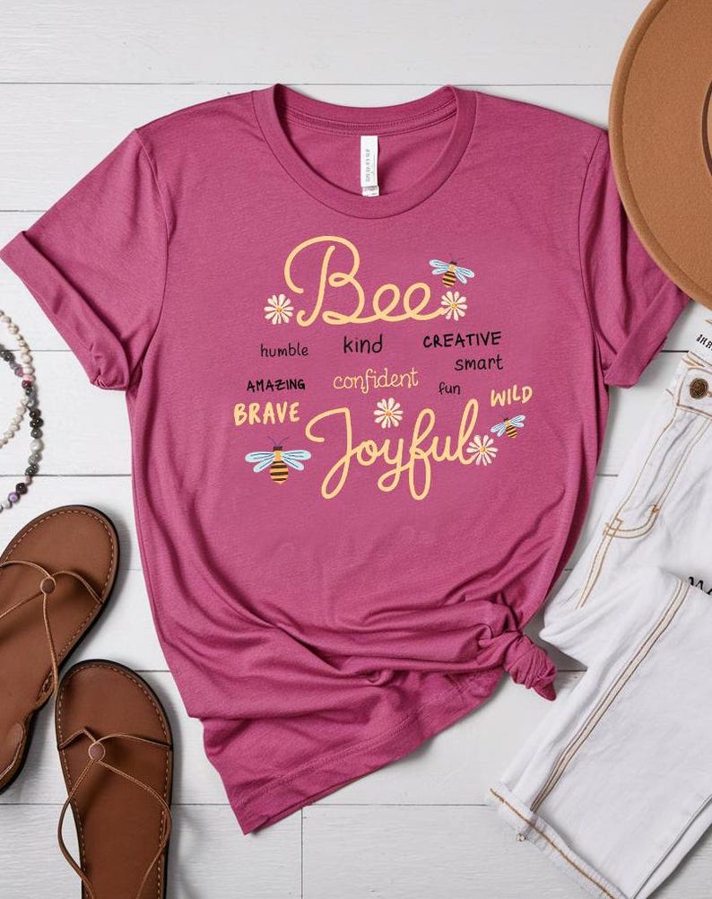Bee PNG Bee Joyful PNG Spread Joy Digital Download, Positive Quote for ...