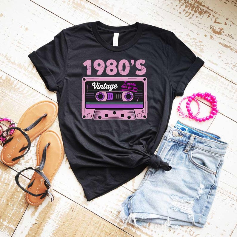 80s SVG PNG Bundle 2 Versions Vintage Mixtape Cassette Png, Retro Music ...