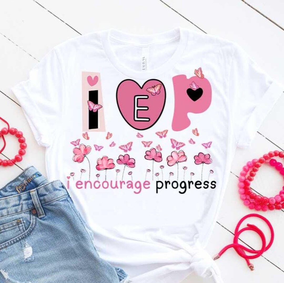 Teacher SVG PNG IEP I Encourage Progress Special Education Awareness ...