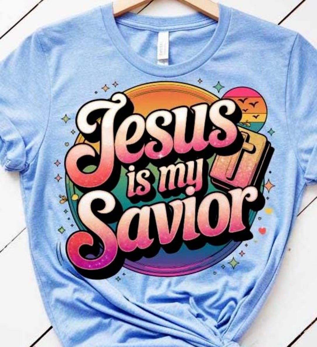 Christian SVG PNG Design, Jesus is My Savior Quote, Faith Graphic for ...