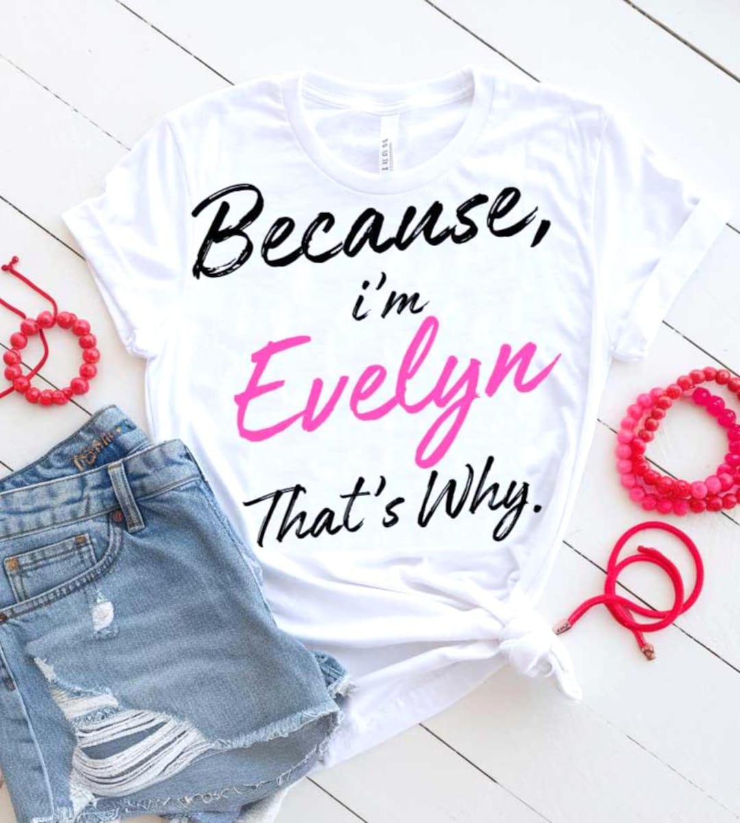 Evelyn SVG PNG Name Script Font Clipart, Pink Handwritten Name ...
