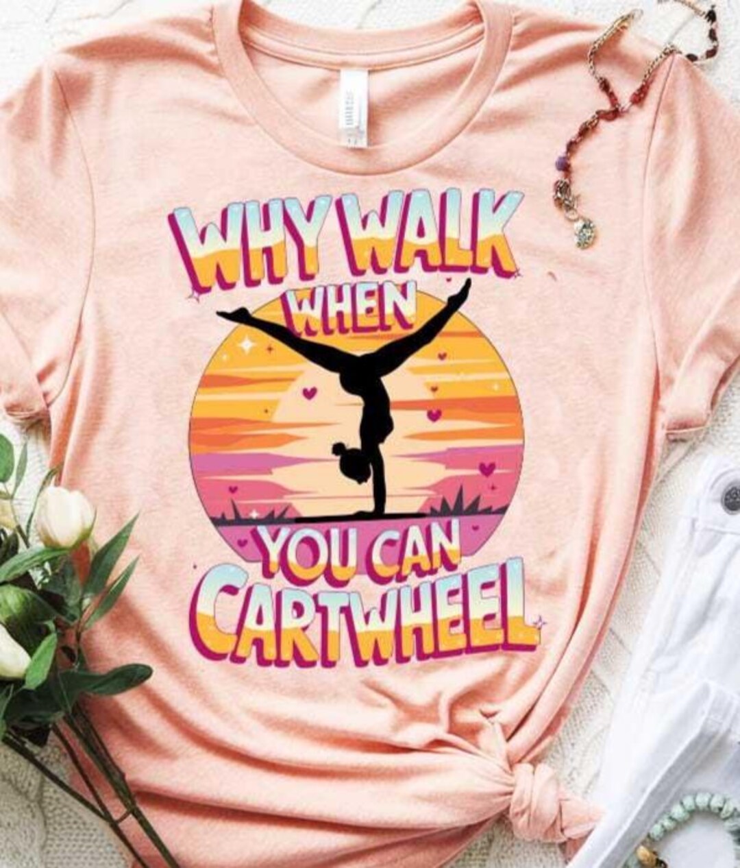 Cartwheel Gymnastics SVG: Acro Dance Quote T-shirt Design (PNG, SVG) - Etsy