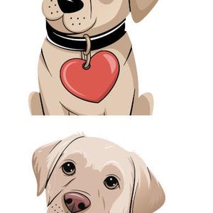 Cute Anime Labrador Retriever PNG | Adorable Golden Dog Cartoon SVG ...