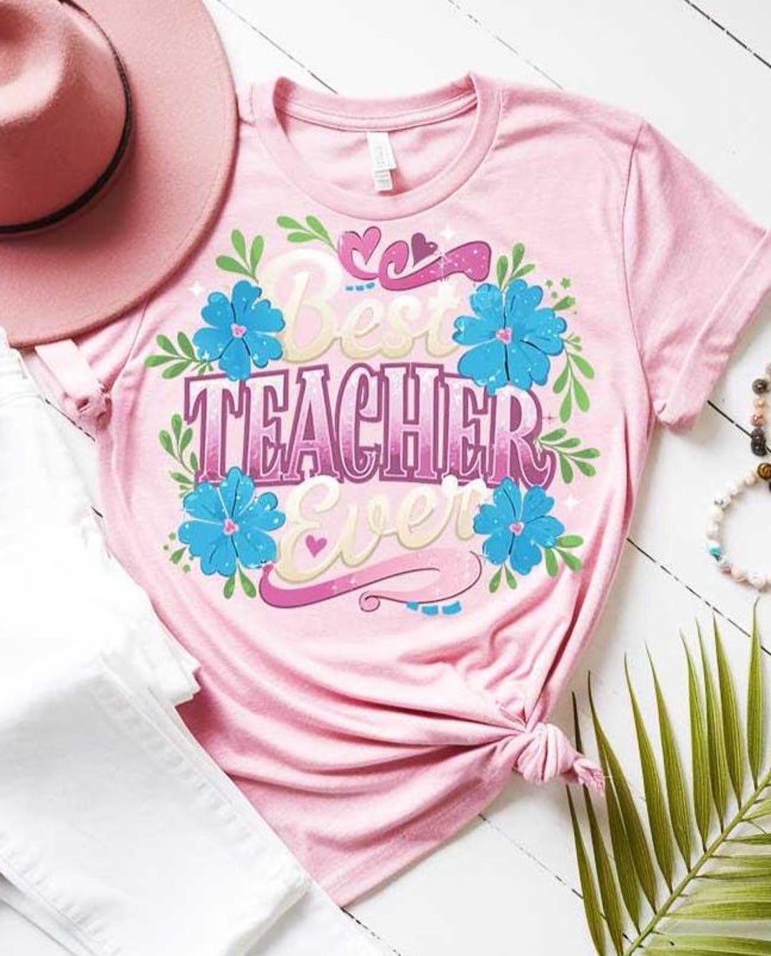 Teacher SVG Best Teacher Ever Pink PNG Teaching, Coach Appreciation ...