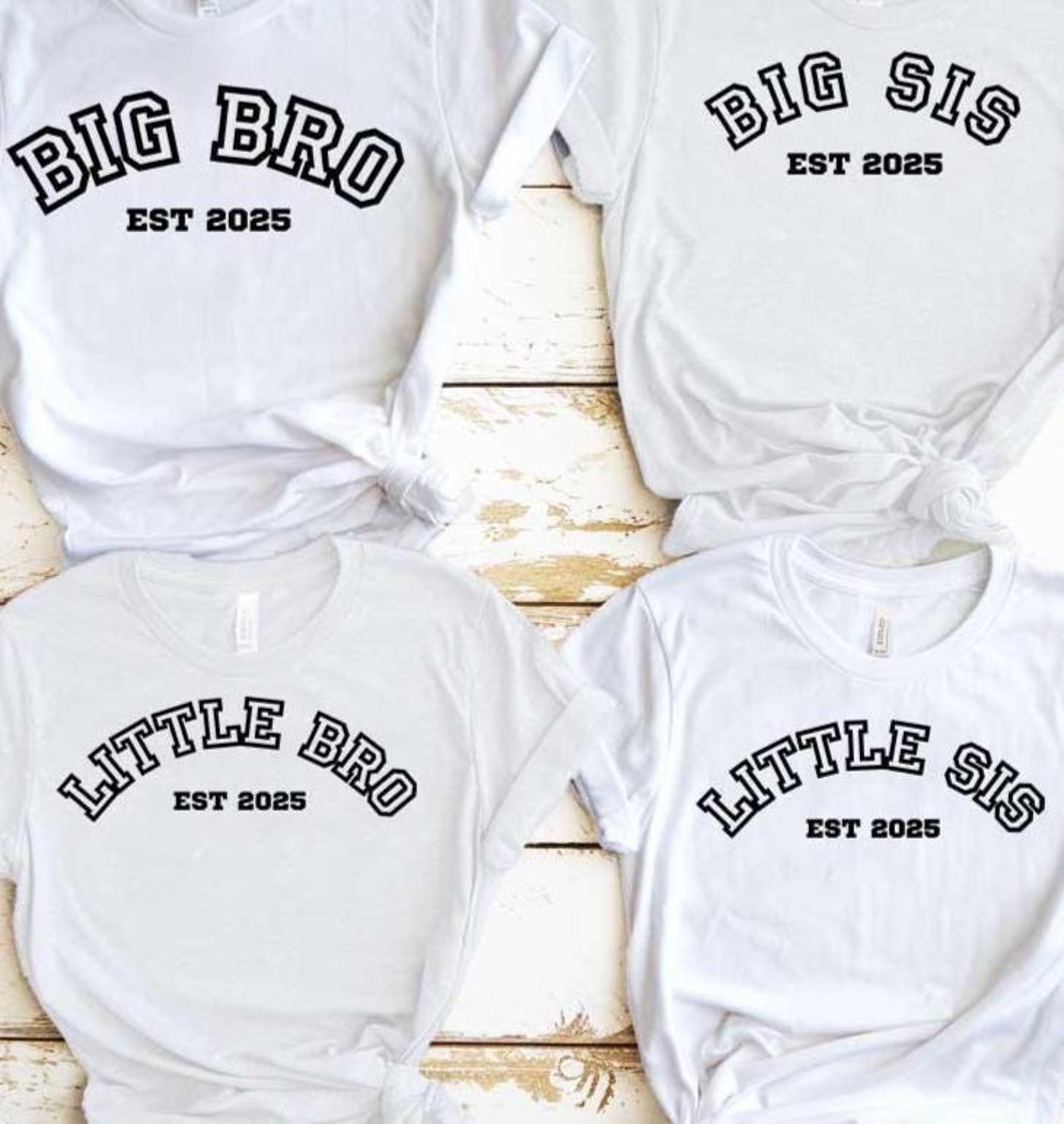 Big Sister SVG PNG Bundle Big Sis, Little Sis, Big Bro, Little Bro ...