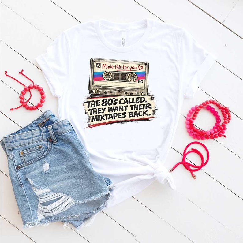 Funny 80s Mixtape Quote SVG PNG Bundle, Retro Cassette Graphics - Etsy ...