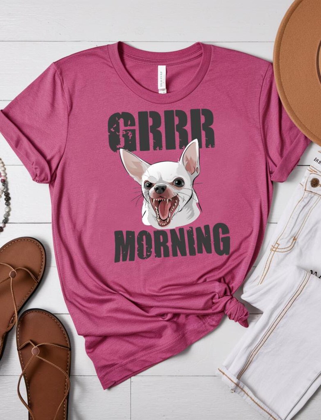 Funny Chihuahua PNG SVG – Grrr Morning Angry Dog Digital Download ...