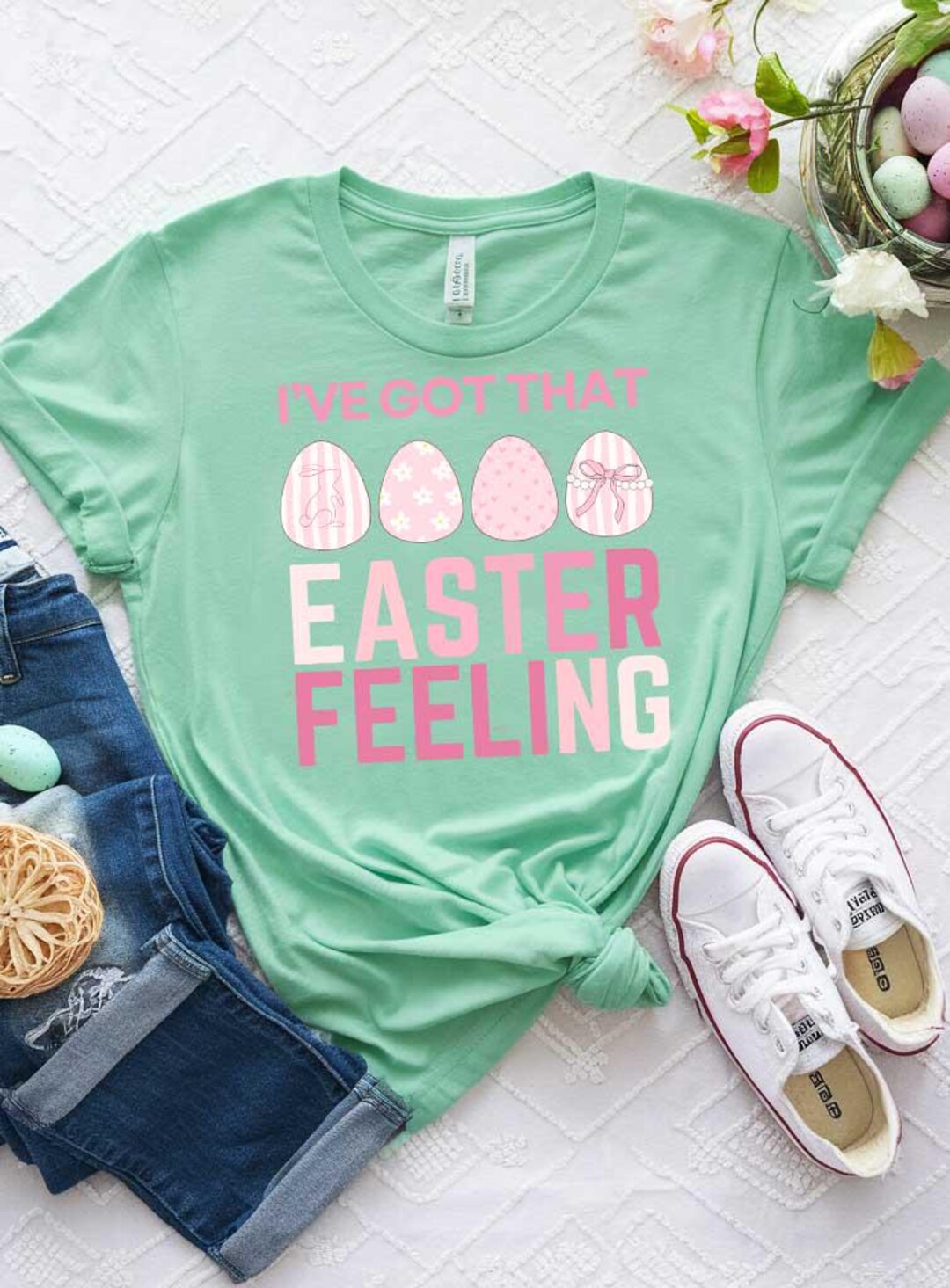 I've Got That Easter Feeling PNG SVG, Pink Pastel Easter Clipart for ...