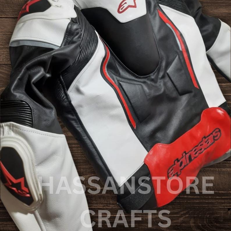 Alpinestars Mens Leather Motorcycle Motogp Racing Armour Safety Jacket ...