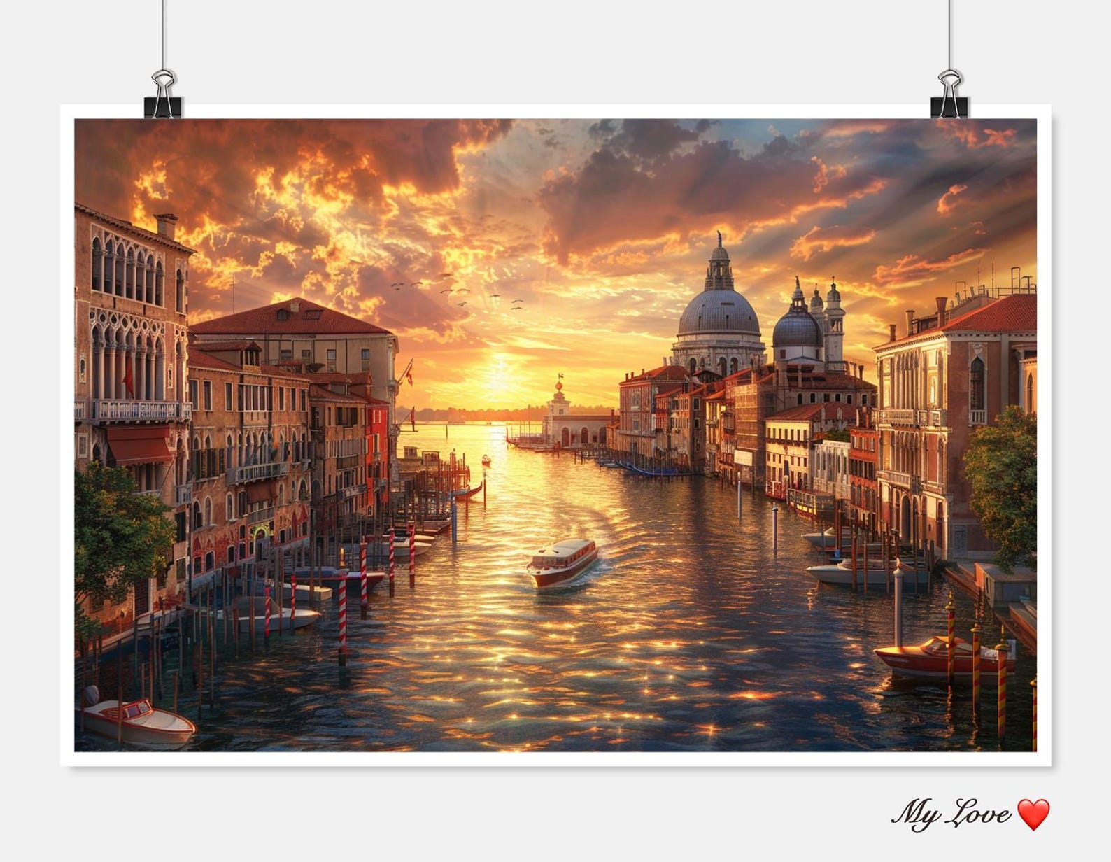 Sunset in Venice 2 - Counted Cross Stitch Patterns Printable Chart PDF ...
