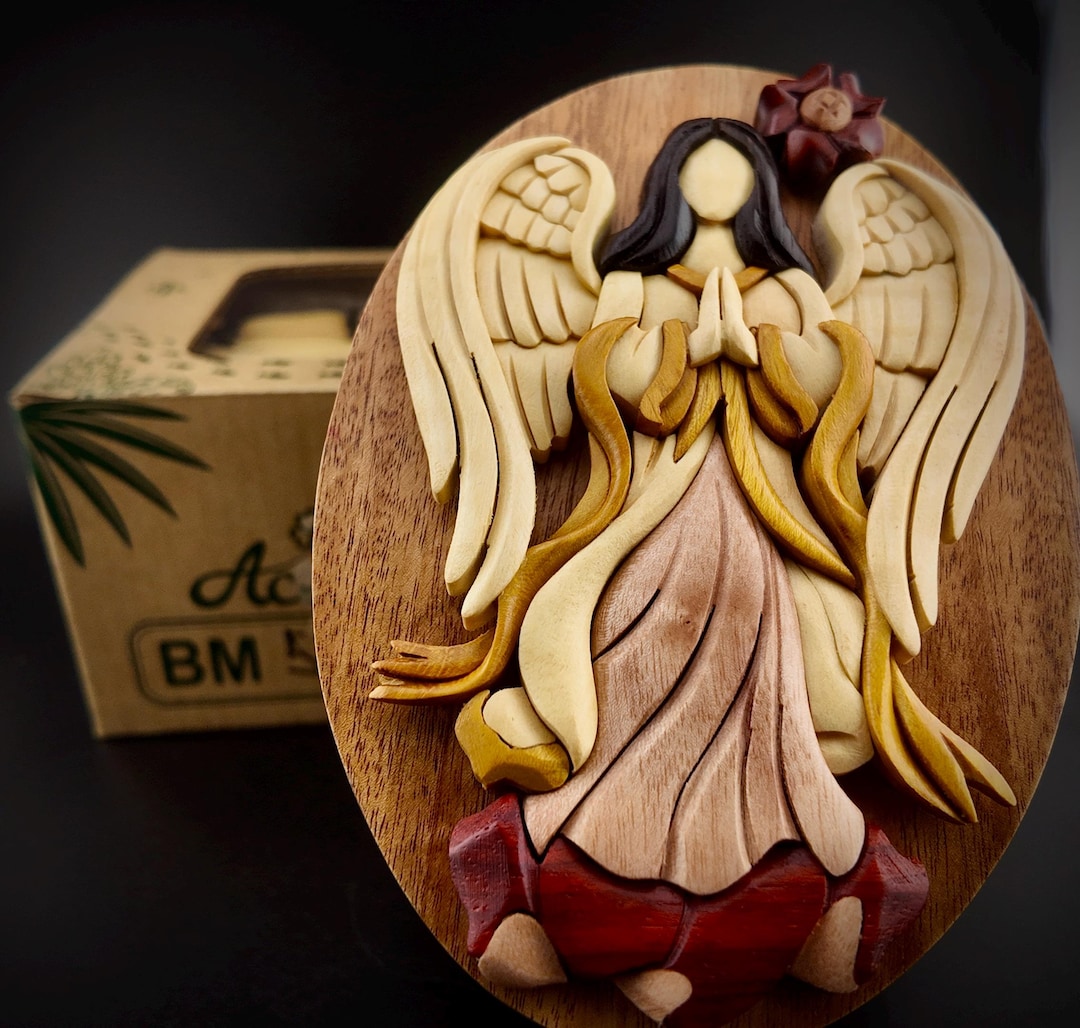 Spiritual Handmade Wooden Angel Puzzle | Wooden Puzzle for Adults ...