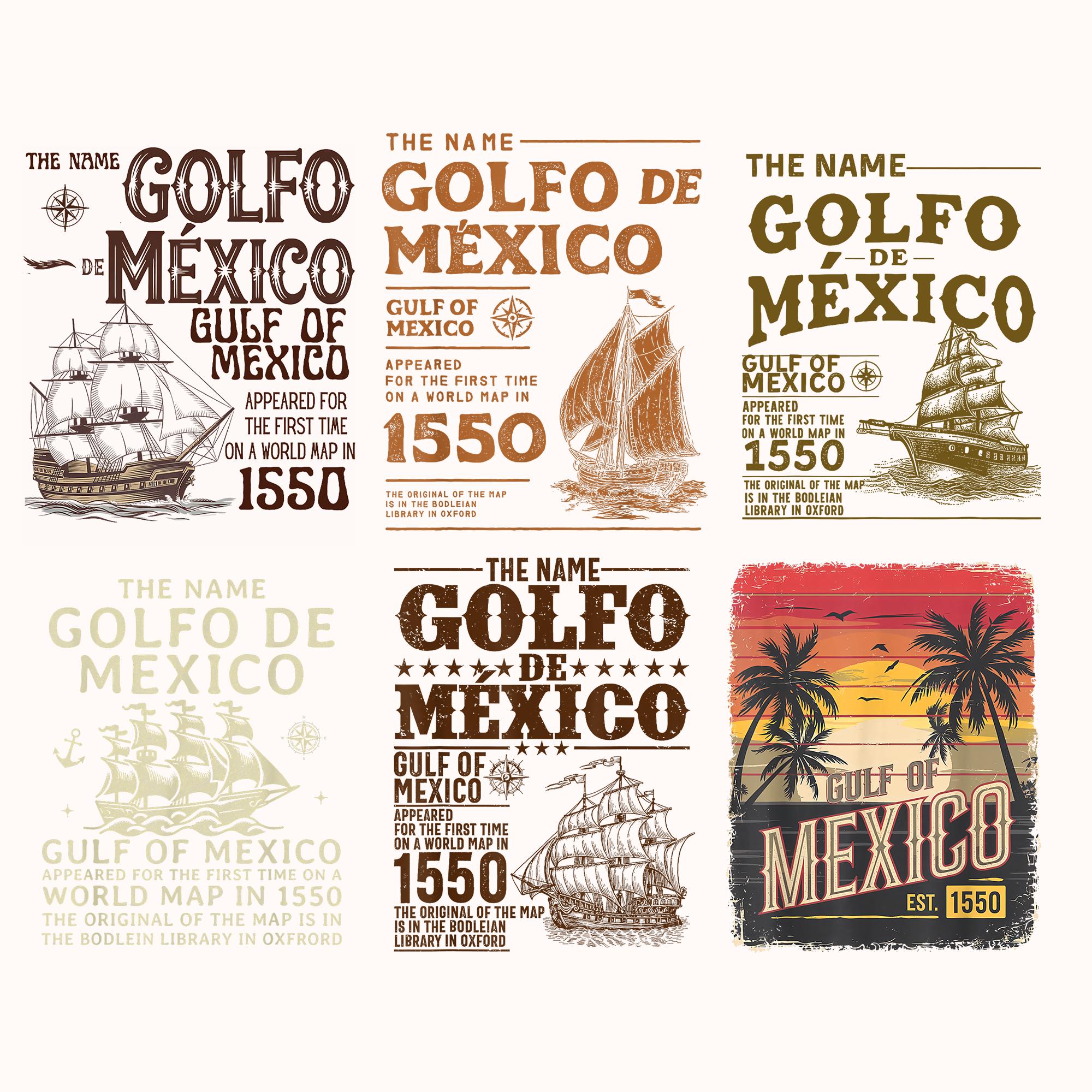 Gulf of Mexico Name Origin 1550 Png Bundle, Historical Gulf of Mexico ...