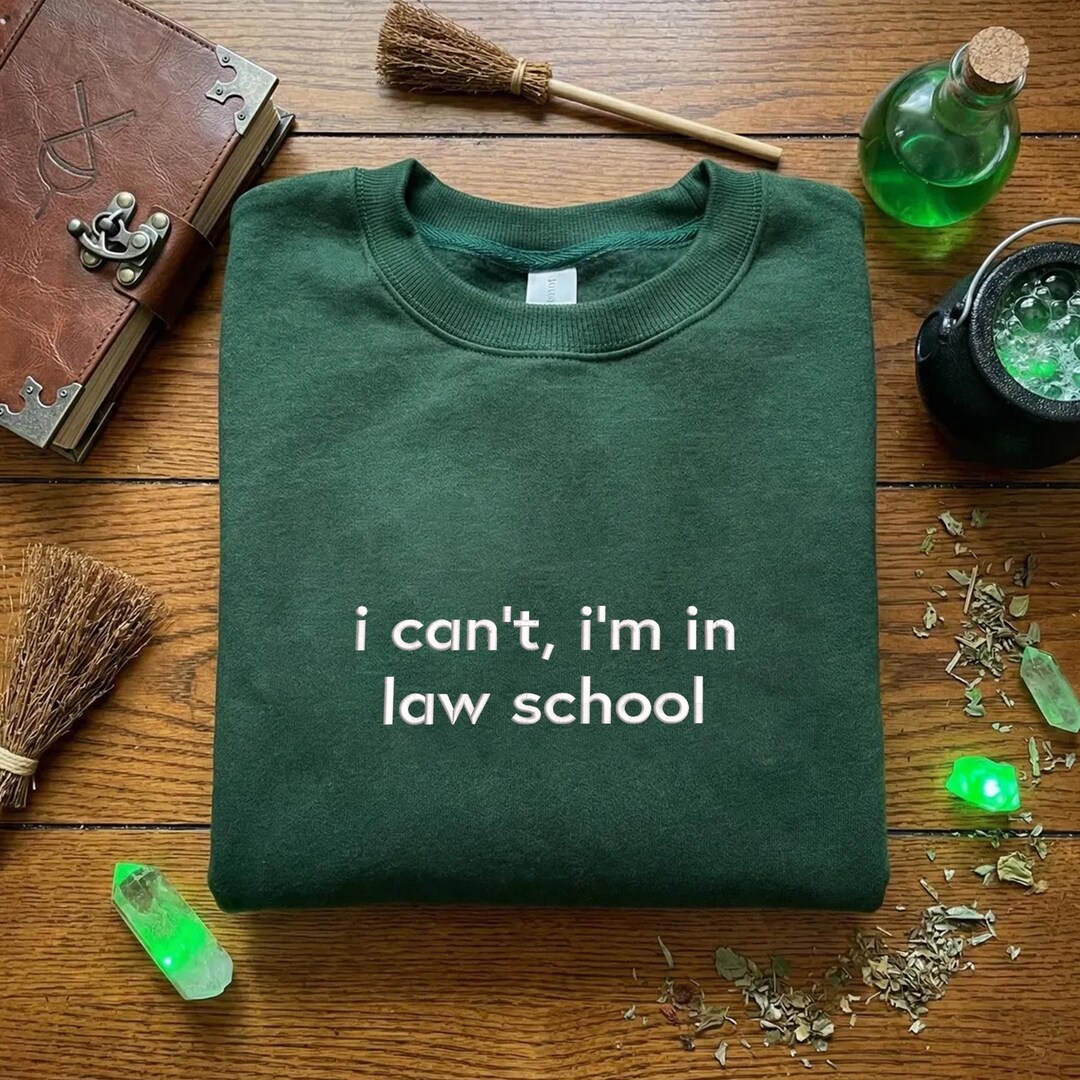 Embroidery Design File: I Can't I'm in Law School Embroidery, Law ...