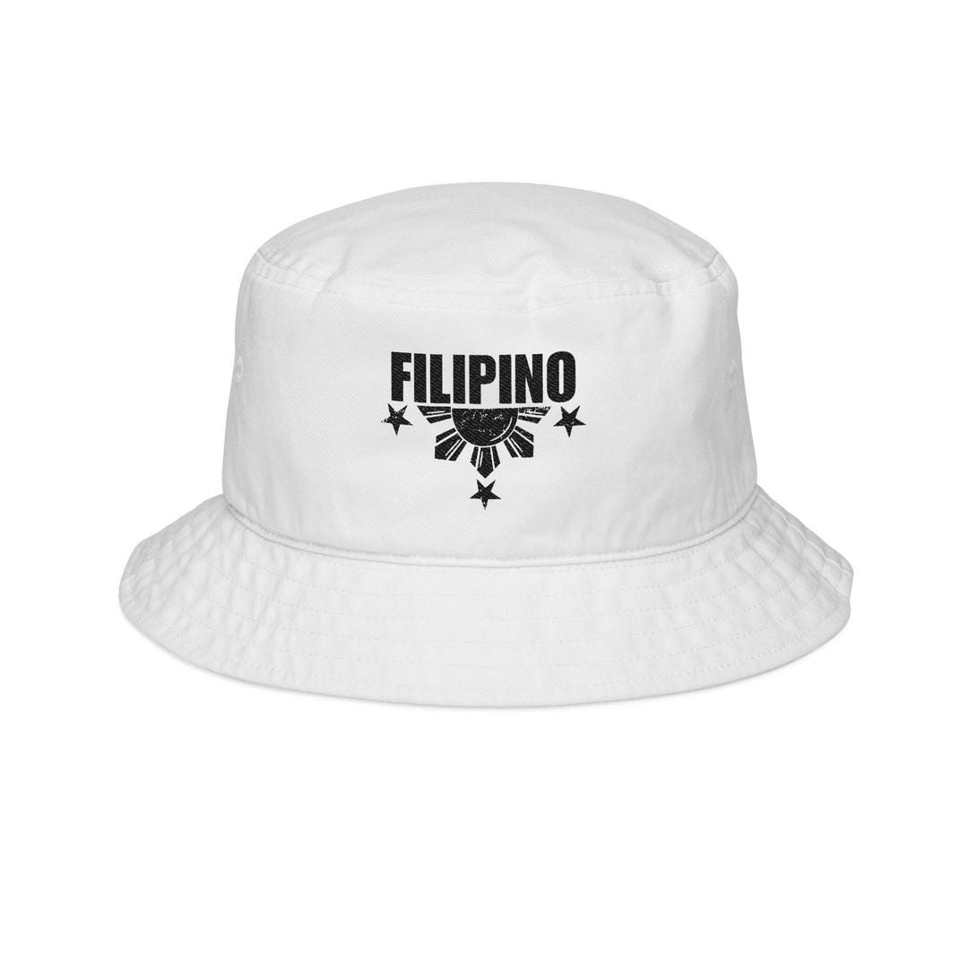Filipina Embroidered Bucket Hat, Stylish Filipina Headwear, Filipino ...