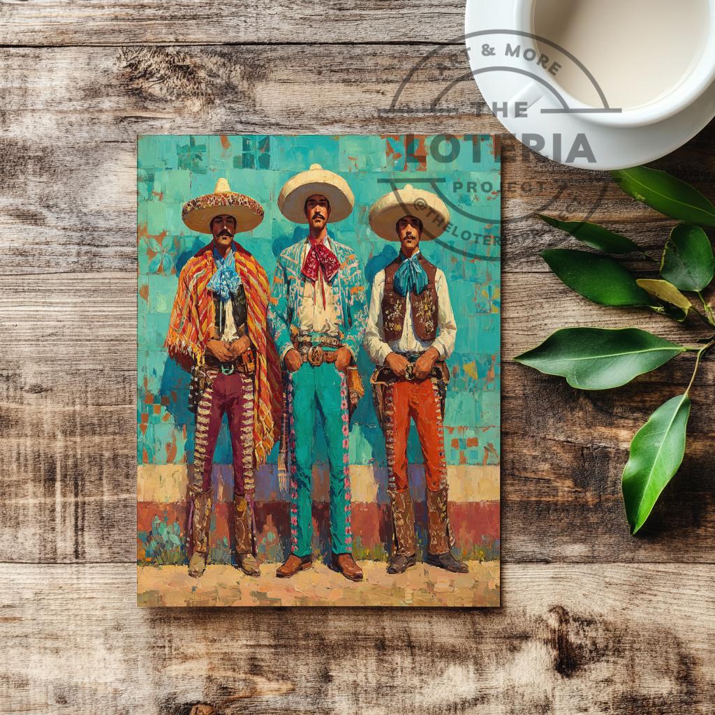 Mexican Charro Horsemen Art Print – Colorful Cowboy Folk Art, Boho ...