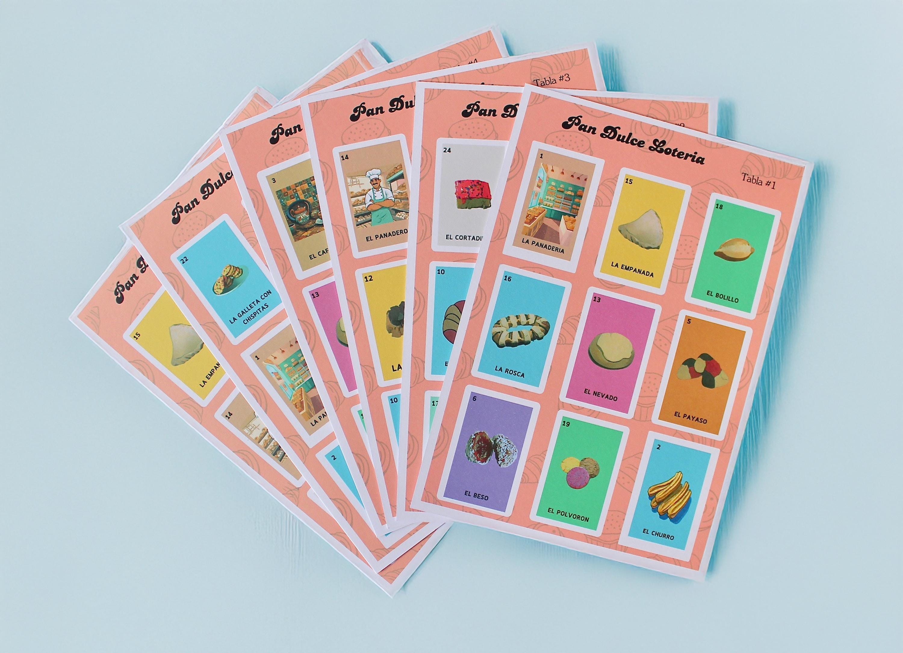 Loteria Pan Dulce, Pastel Sweet Bread Loteria / Learn Spanish Mexicana ...