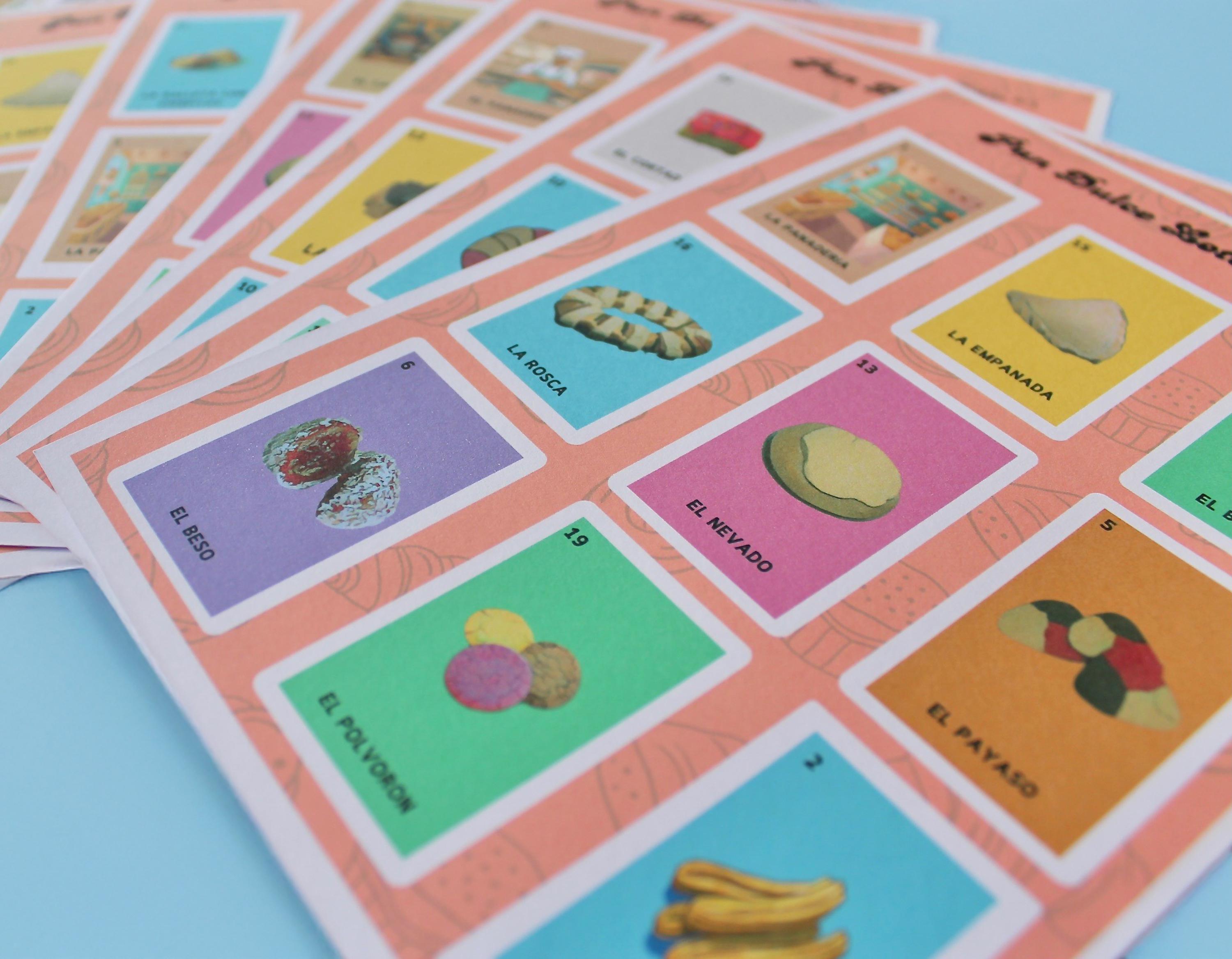 Loteria Pan Dulce, Pastel Sweet Bread Loteria / Learn Spanish Mexicana ...
