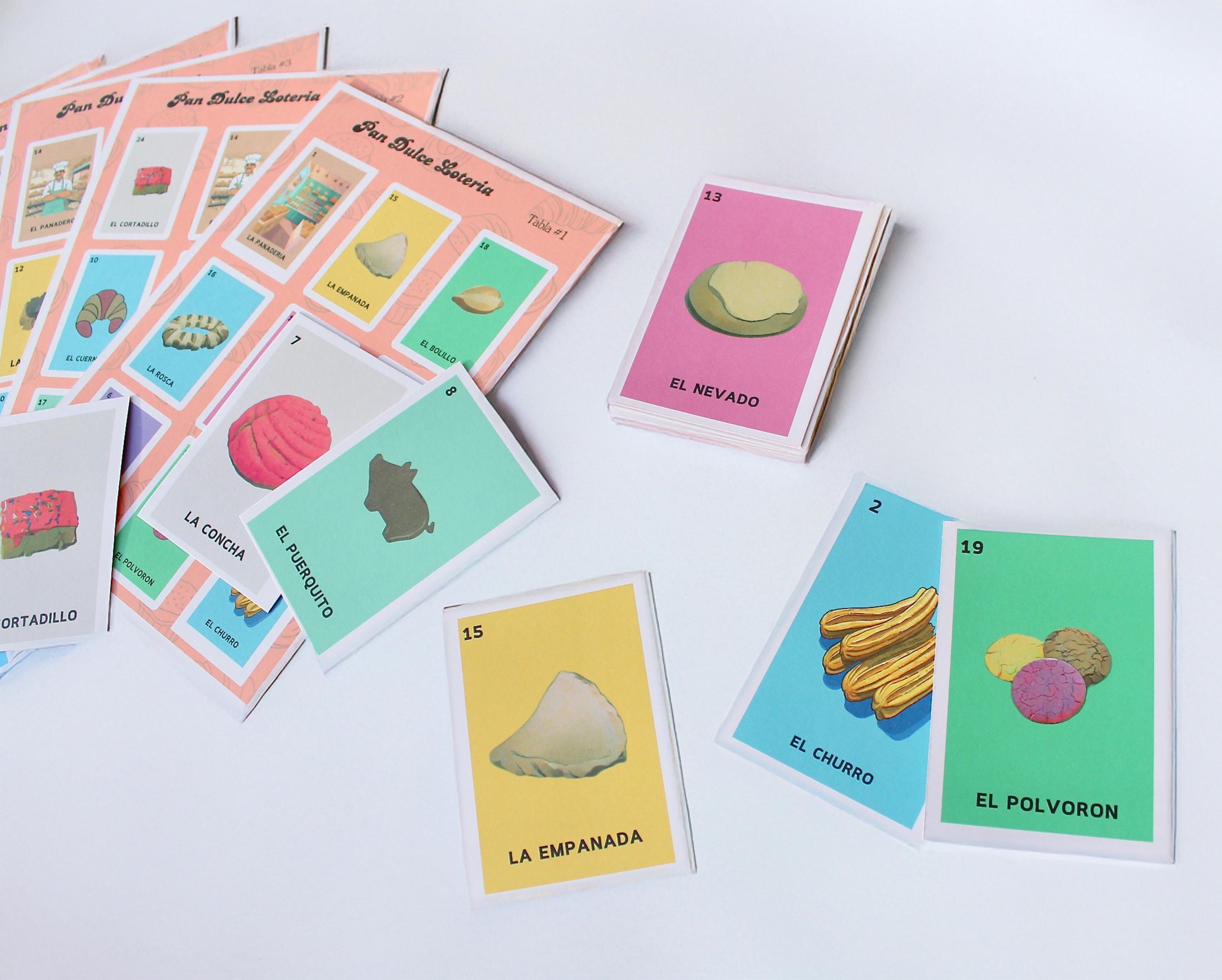 Loteria Pan Dulce, Pastel Sweet Bread Loteria / Learn Spanish Mexicana ...