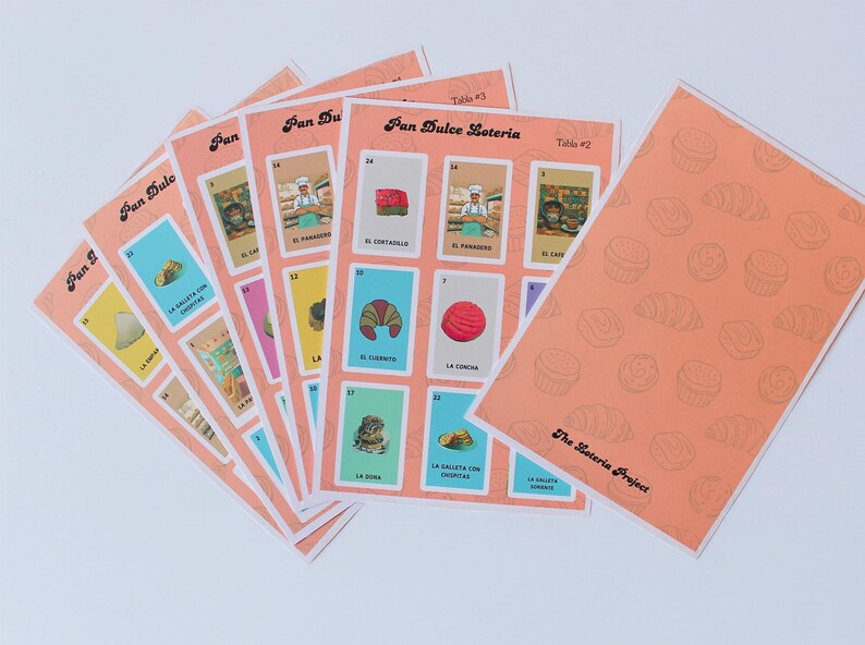 Loteria Pan Dulce, Pastel Sweet Bread Loteria / Learn Spanish Mexicana ...