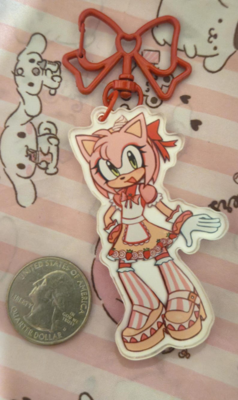 Amy Rose Dulce Keychain - Etsy