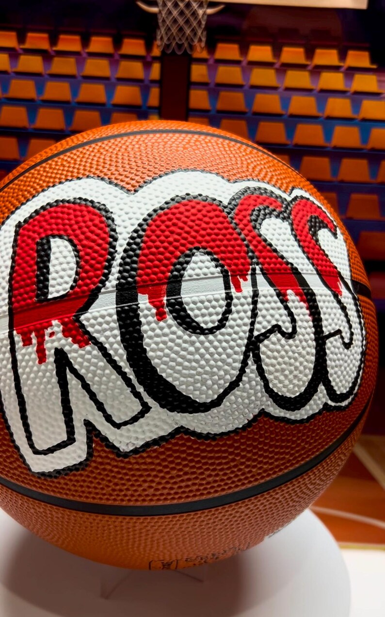 Hand Painted Basketball by Dunkart - Etsy